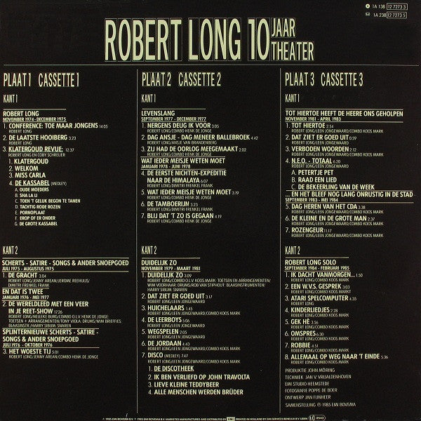 Robert Long - 10 Jaar Theater (LP) – VINYLSINGLES.NL
