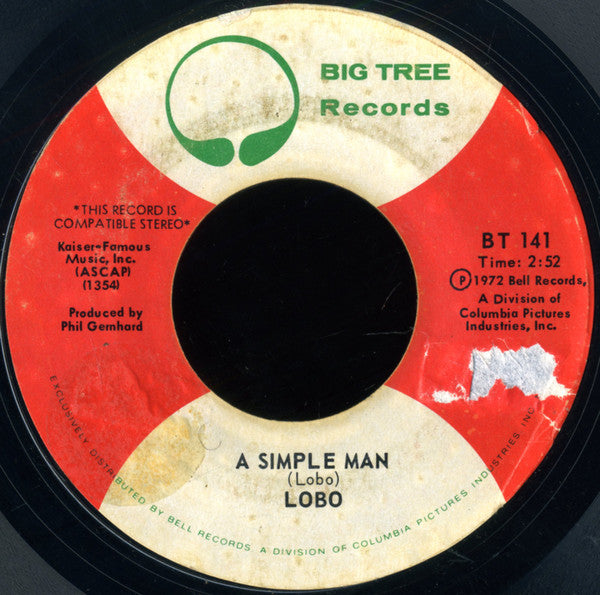 Lobo - A Simple Man – VINYLSINGLES.NL
